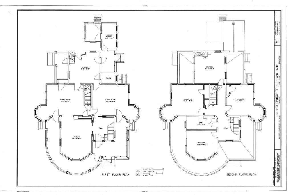 Queen Anne Architecture Floor Plan