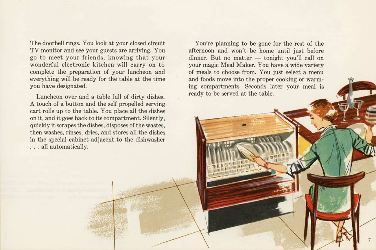 1957 Flash Back: The RCA Whirlpool Miracle Kitchen - Old House Dreams
