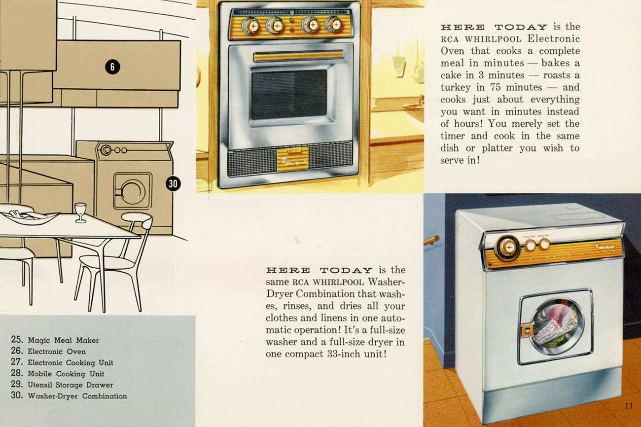1957 Flash Back: The RCA Whirlpool Miracle Kitchen - Old House Dreams