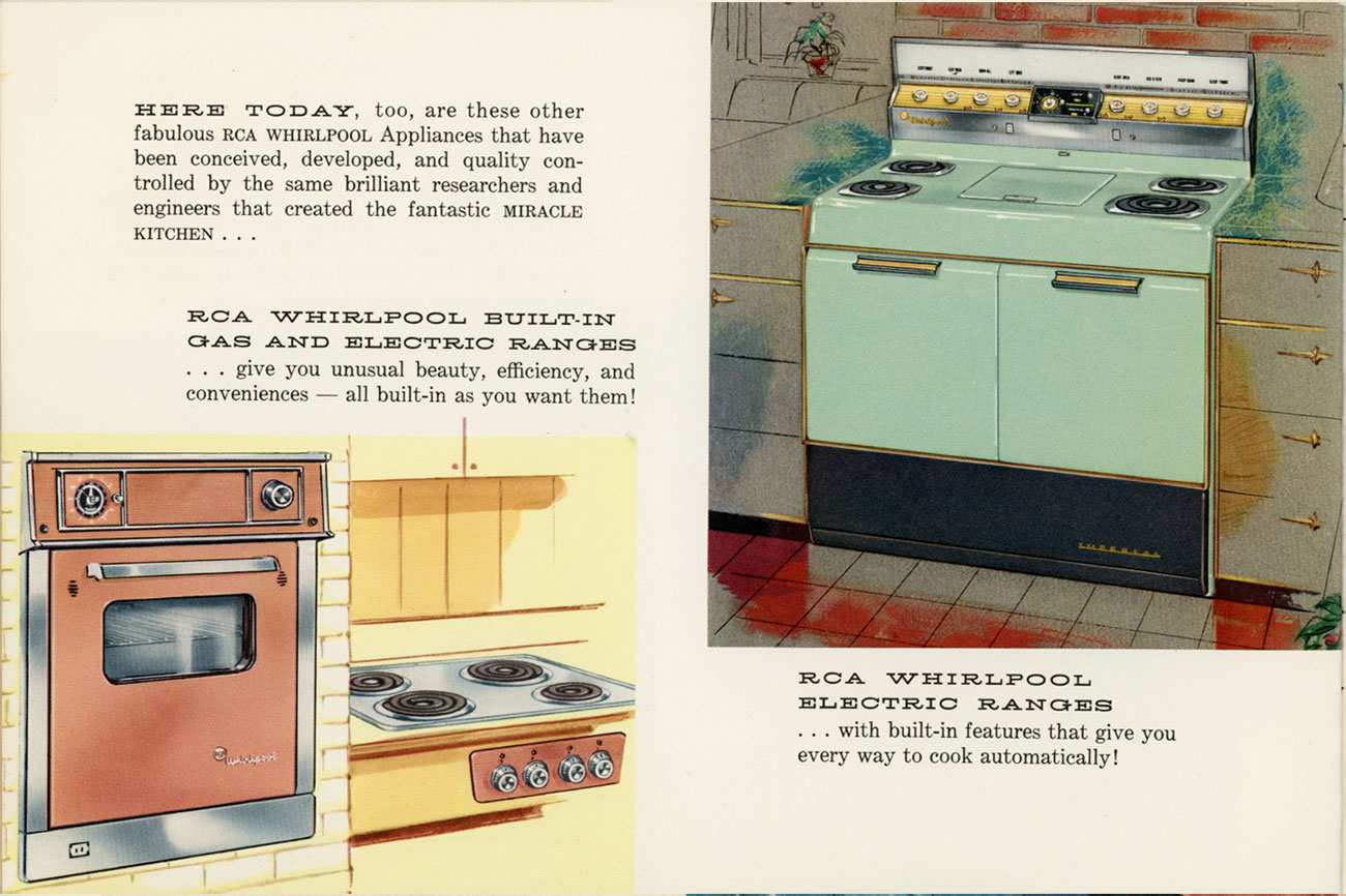 1957 Flash Back: The RCA Whirlpool Miracle Kitchen - Old House Dreams