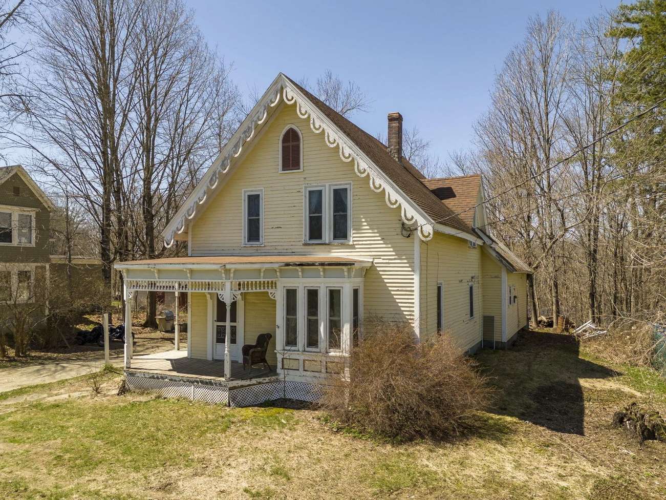 c. 1851 Gothic Revival in Clinton, ME - Old House Dreams
