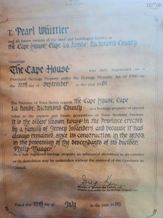 c. 1820 in Cap La Ronde, Nova Scotia - Old House Dreams